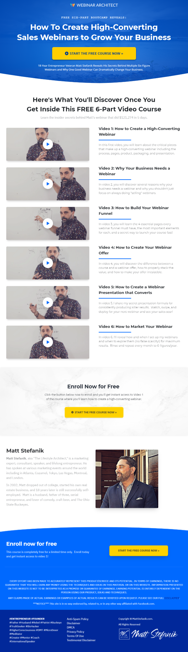 Learn Webinars | MattStefanik.com